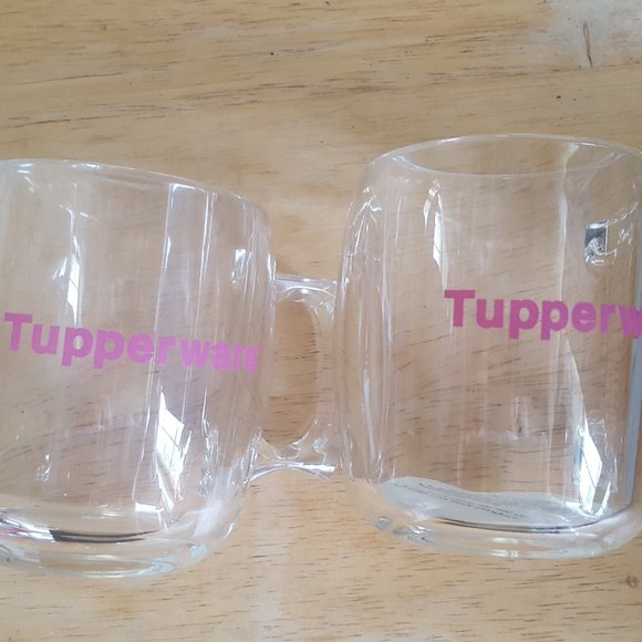 Tupperware | Dining | Tupperware Clear Acrylic Mug Set | Poshmark